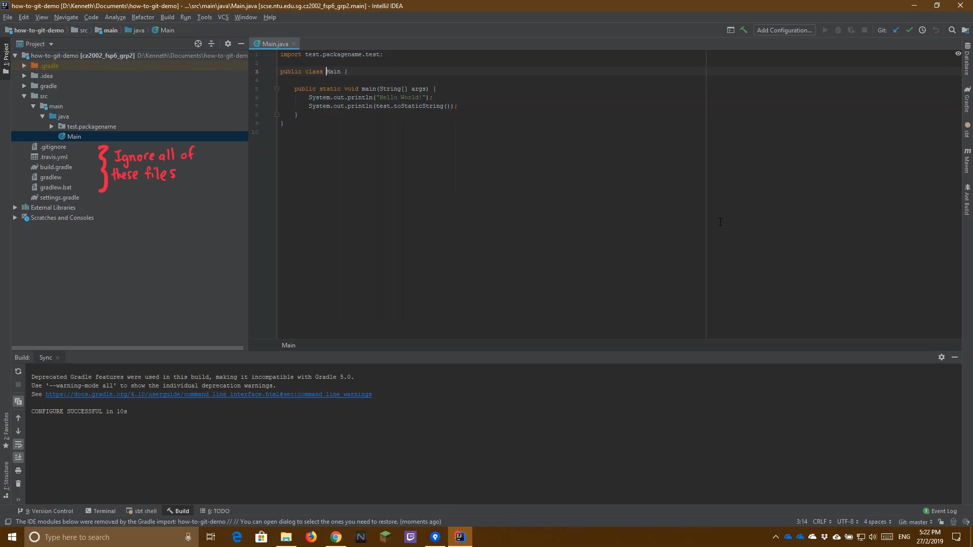 Import Project IntelliJ How To Git For Dummies NTU SCSE Style 